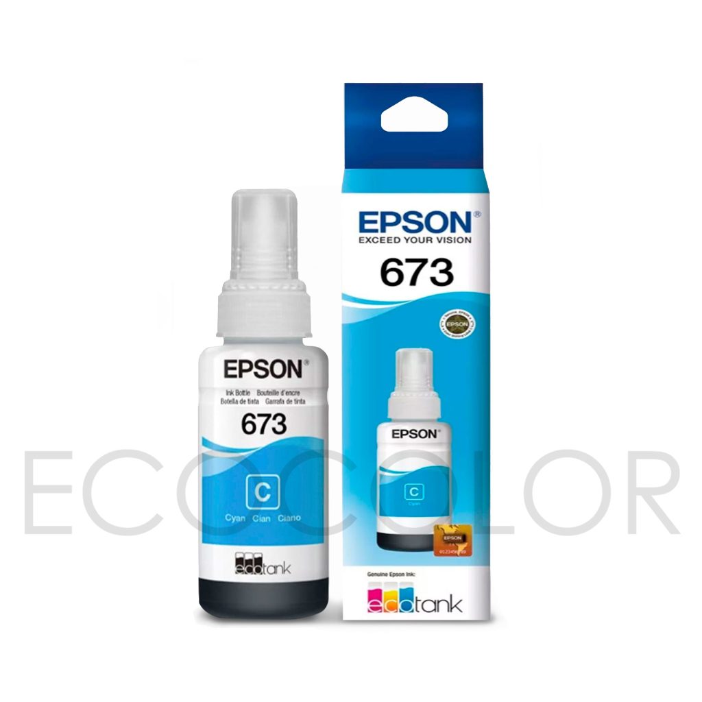 Tinta Epson T673 Cyan Light Original L800 / L810 / L850 / 1800