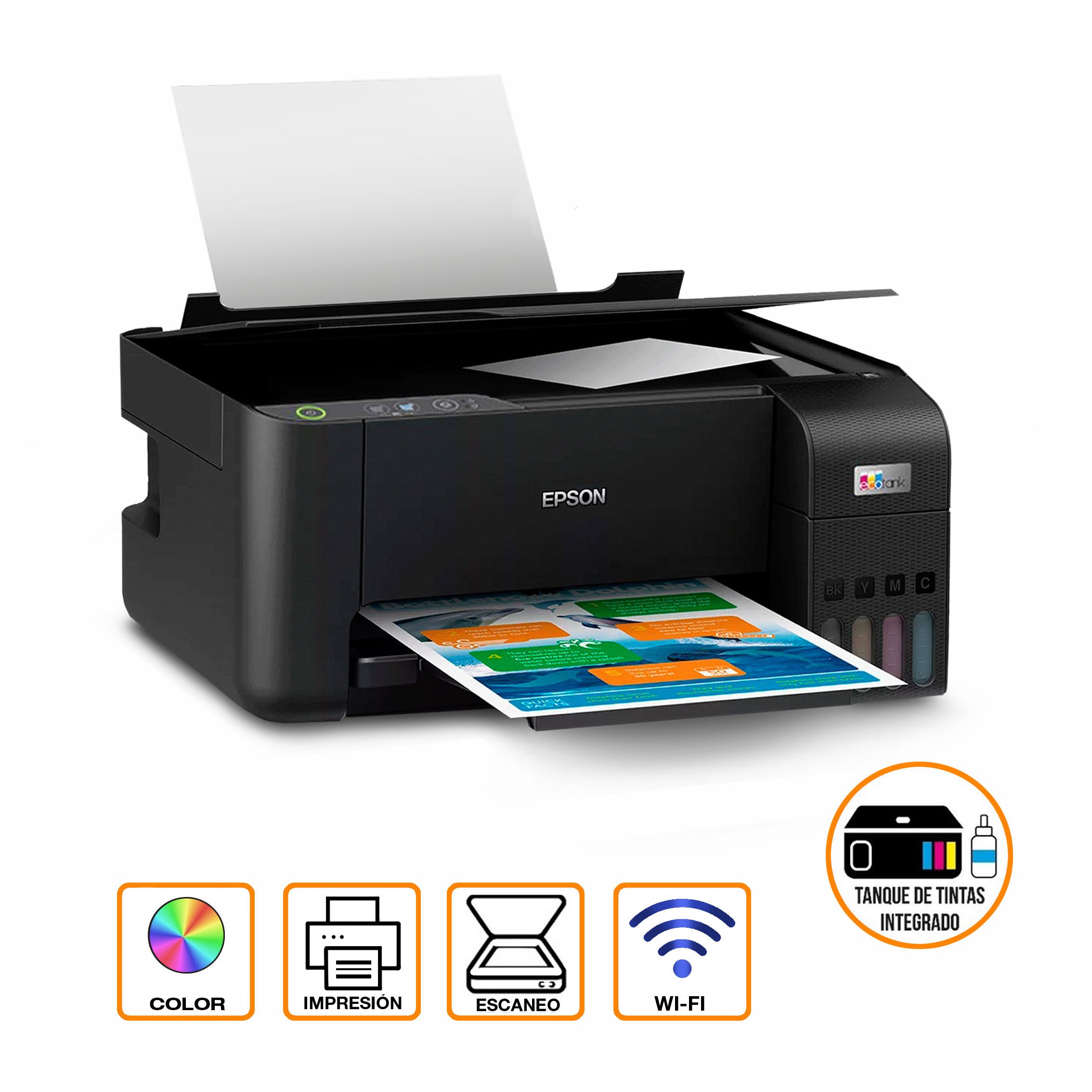 Impresora Epson L3250 EcoTank Multifuncional / Wifi / 220V