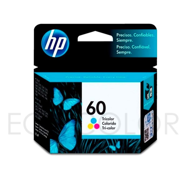 Tinta Hp-60 Color Original D1660 / D2545 / F4280 / F4480 / C4640 – Ecocolor