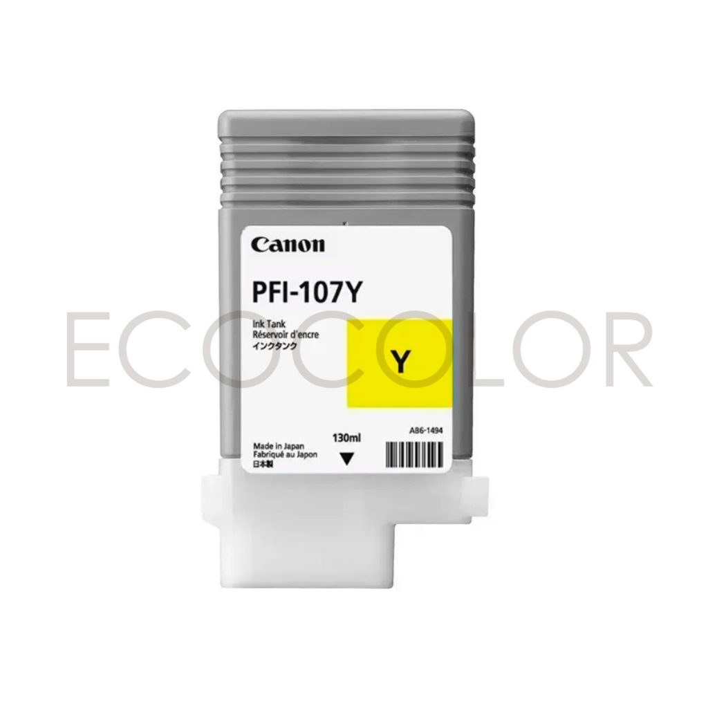 Tinta Canon PFi-107Y Amarillo Original iPF670 / iPF770