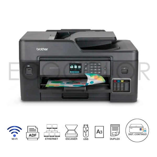 Impresora Brother MFC-T4500DW Multifuncional A3 / Wifi / Adf / Ethernet ...